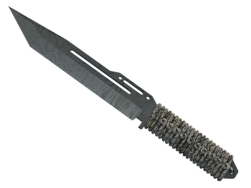 Paracord Knife | Damascus Steel (Battle-Scarred)